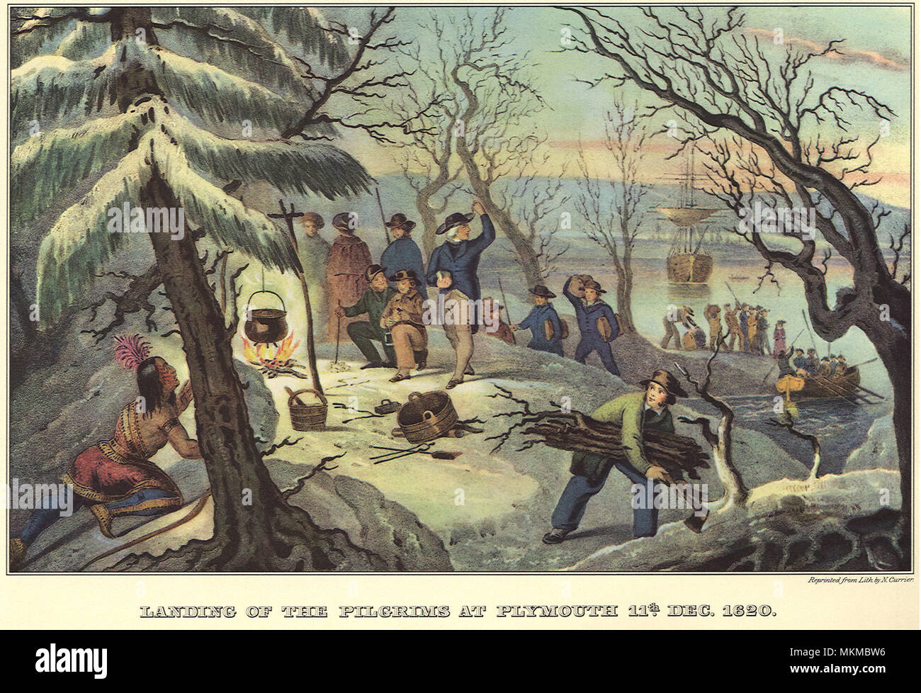 plymouth-pilgrims-winter-hi-res-stock-photography-and-images-alamy