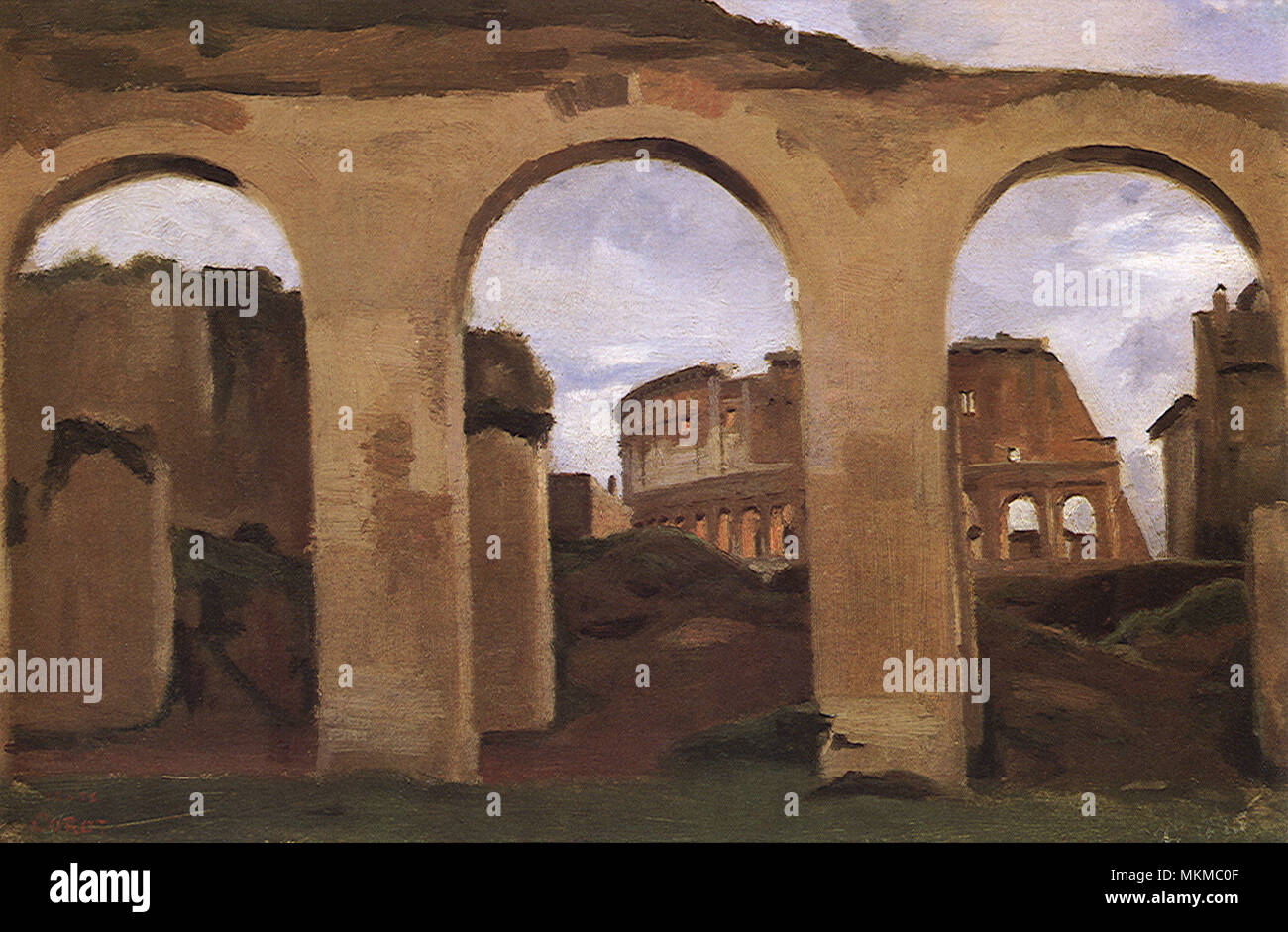 Colosseum Seen through the Arcades, Rome Stock Photo - Alamy