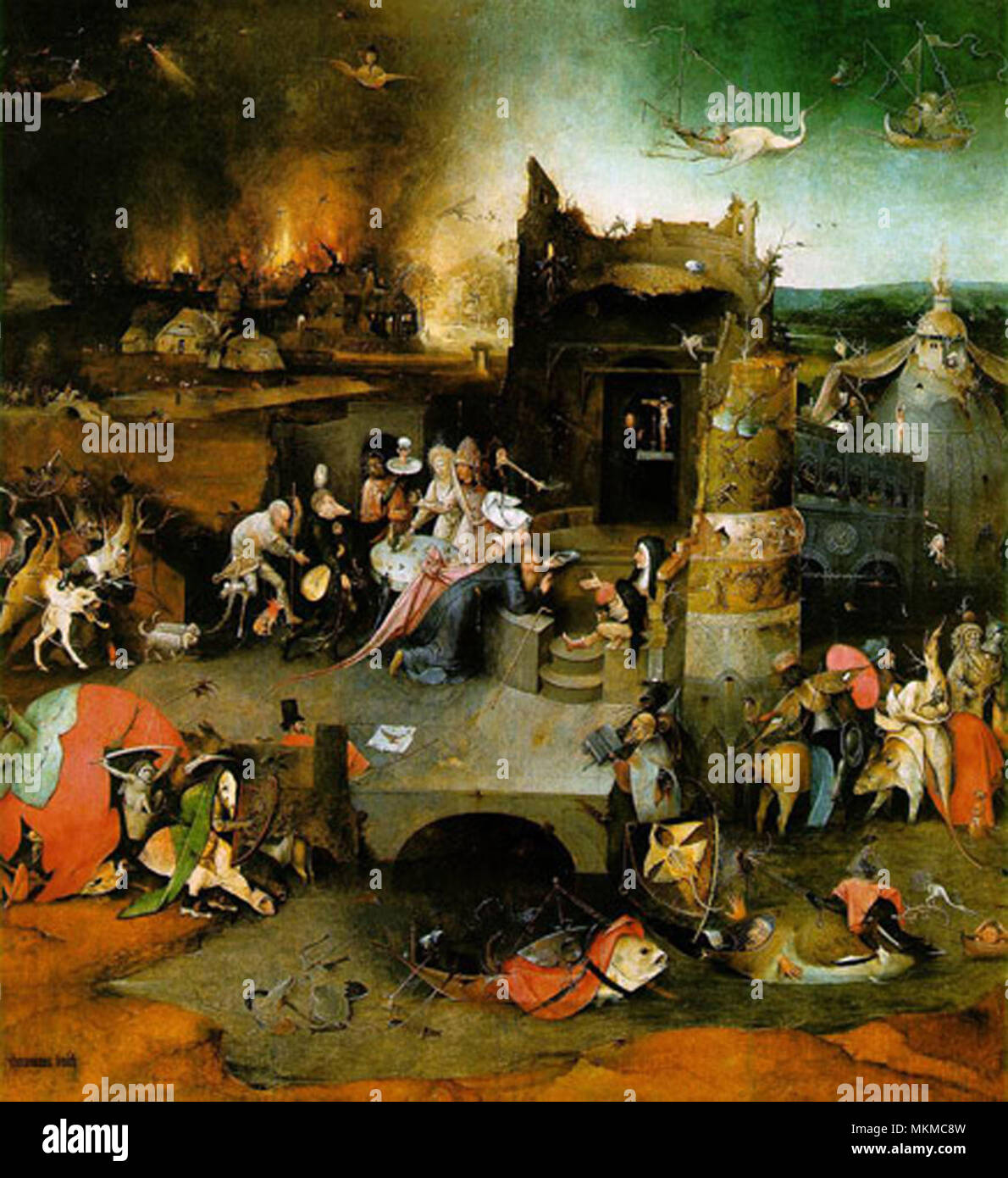Hieronymus Bosch artwork depicting heaven and hell and social unrest in ...