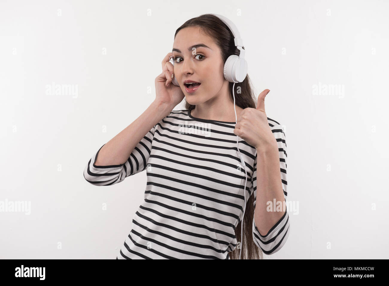 Happy delighted hi-res stock photography and images - Alamy