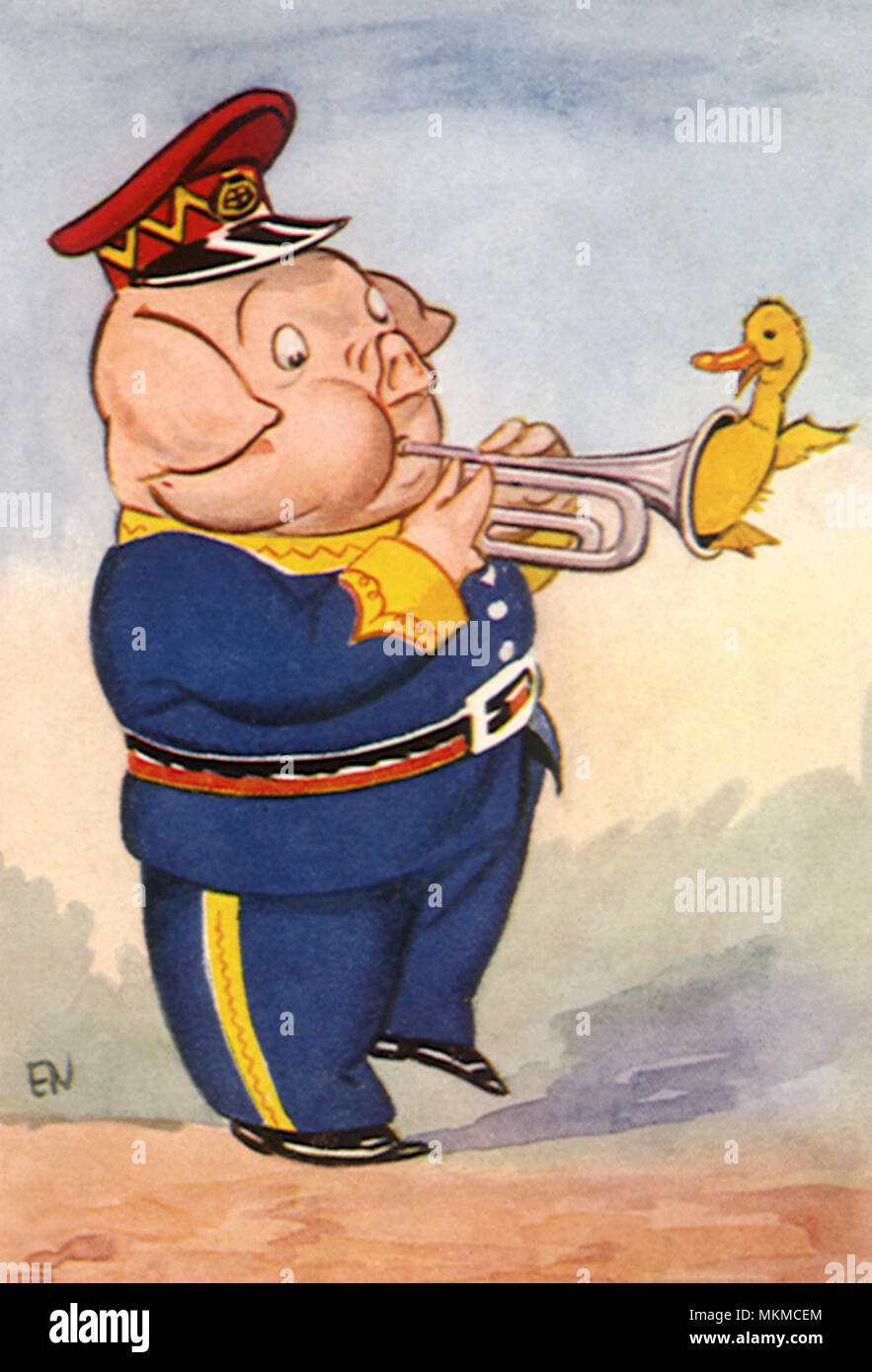 Pig and Duck Stock Photo - Alamy