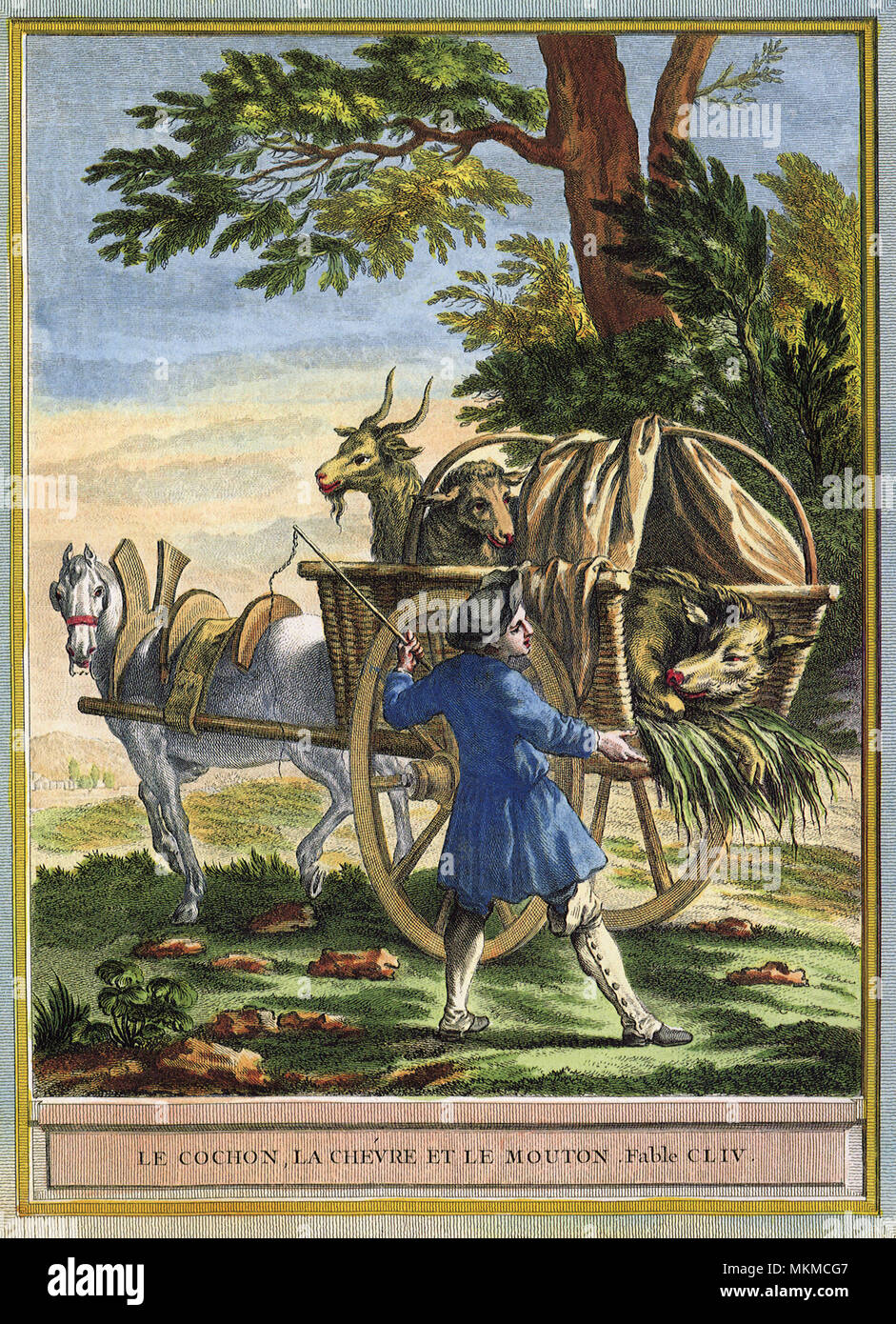 Cart of Animals Stock Photo - Alamy