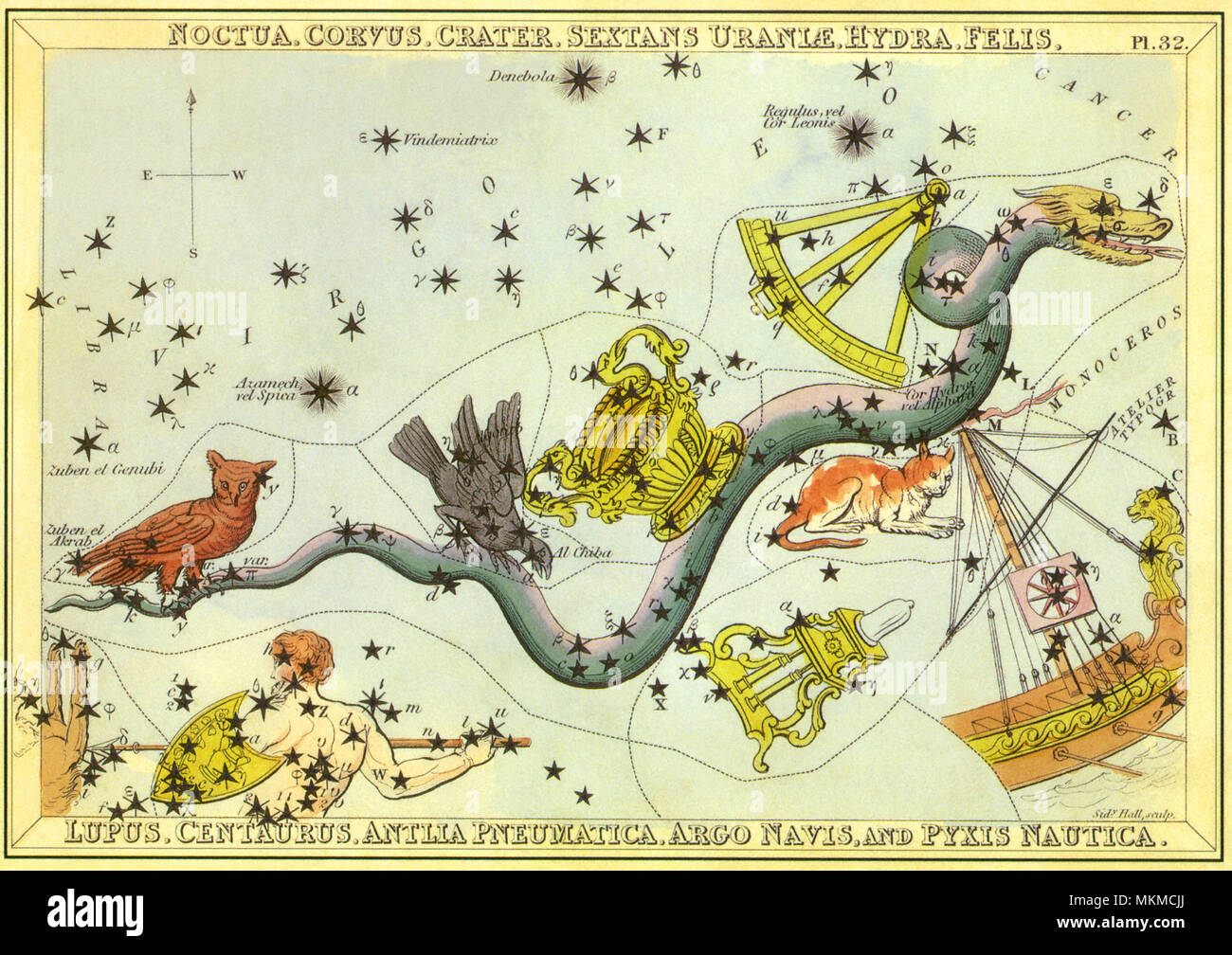 Constellations map large hi-res stock photography and images - Alamy