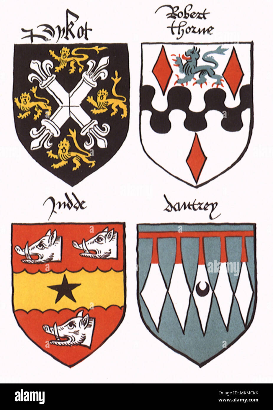 Medieval heraldry Cut Out Stock Images & Pictures - Alamy