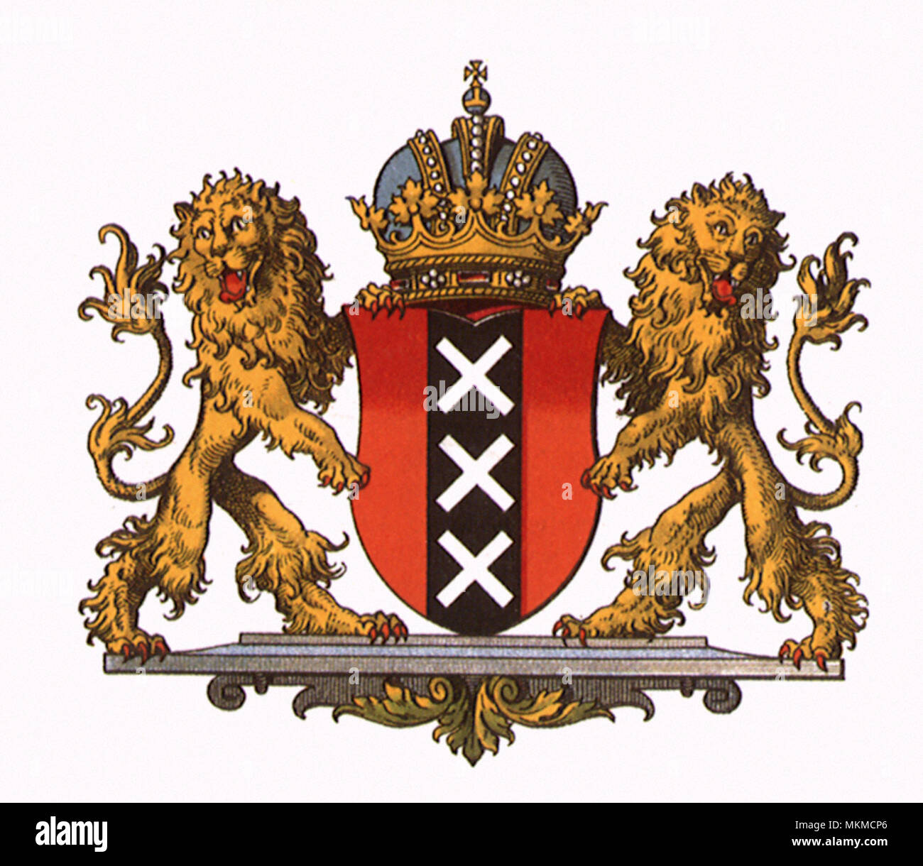 Lion Rampant Outline