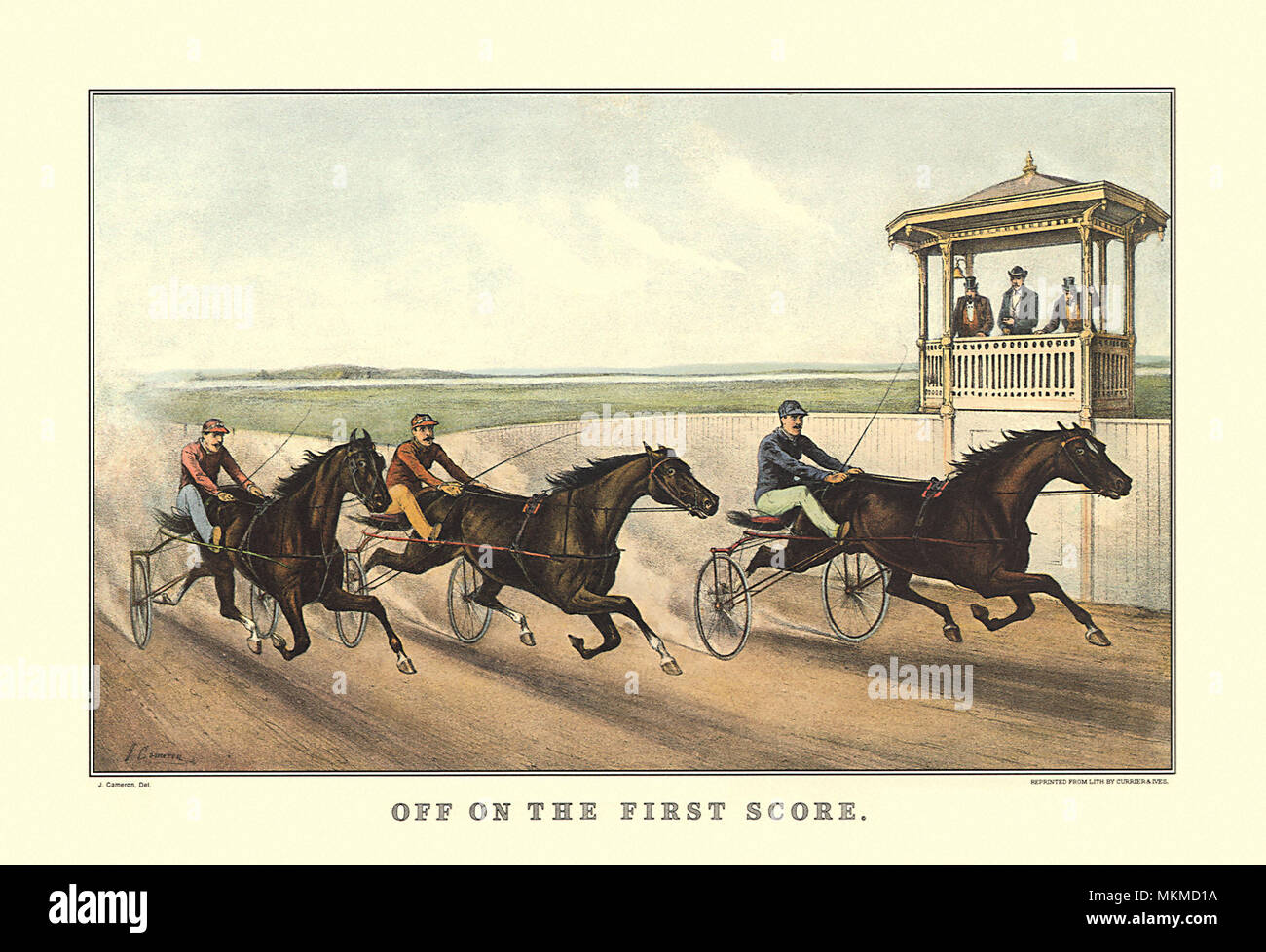 Three Harness Racers Stock Photo - Alamy