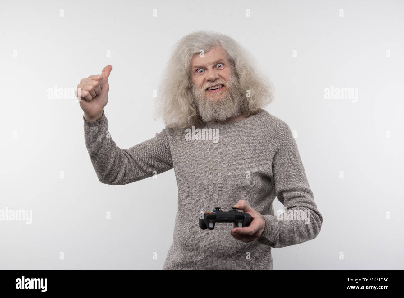 Man games old man hi-res stock photography and images - Alamy