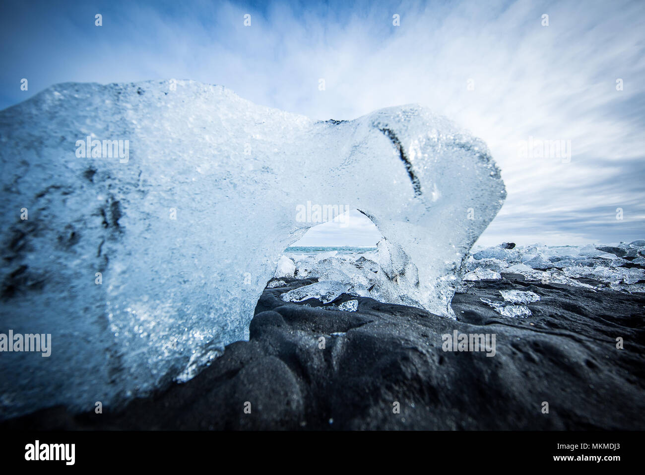 iceland travel (glacier, northern lights, snow, ice, iceberg Stock ...