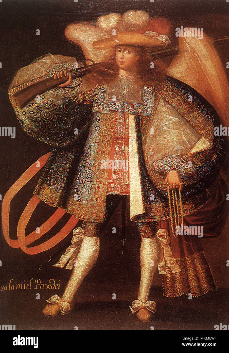 Archangel with Gun Stock Photo - Alamy