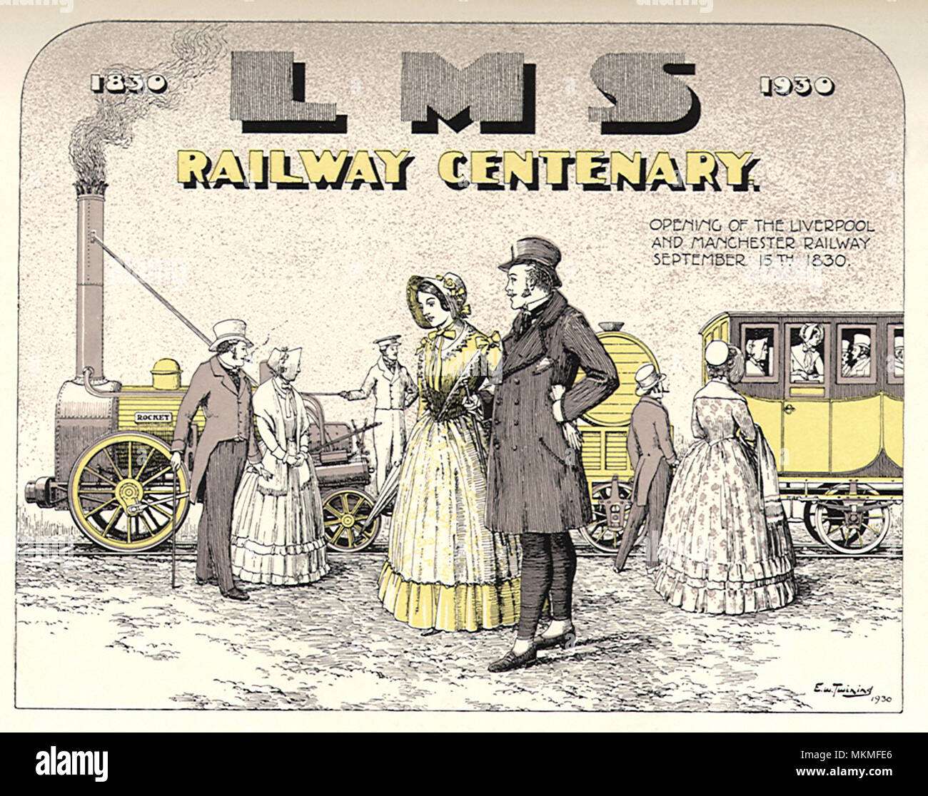 Manchester railway, 1830. hi-res stock photography and images - Alamy