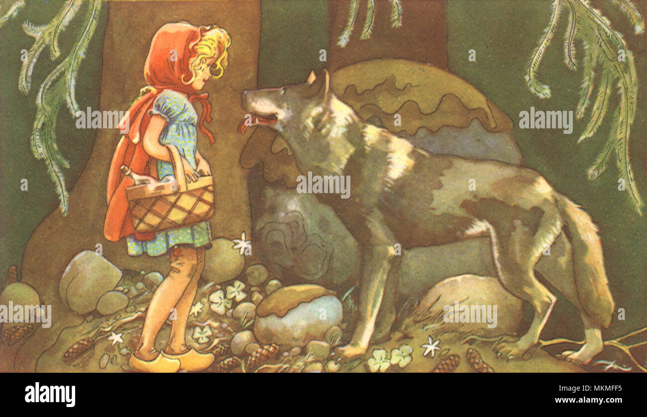Little red riding hood illustration hi-res stock photography and images ...