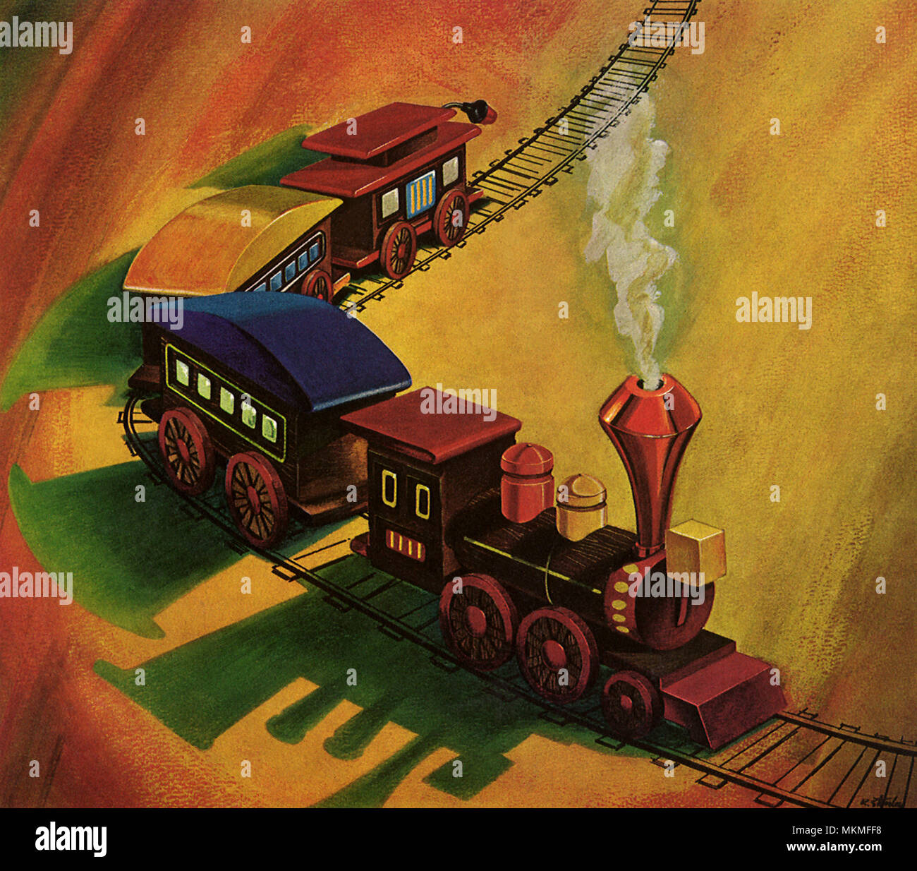 Kid model train hi-res stock photography and images - Alamy