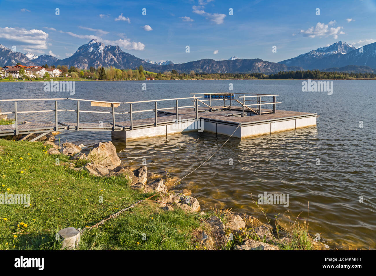 Lake Hopfensee near Fuessen, Bavaria, Germany Stock Photo - Alamy