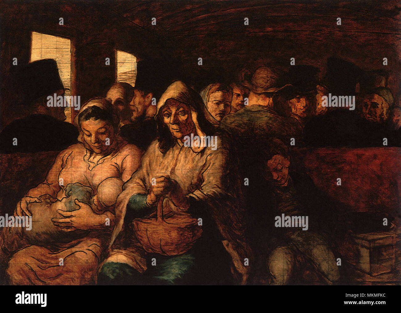 The Third Class Railway Car Stock Photo - Alamy