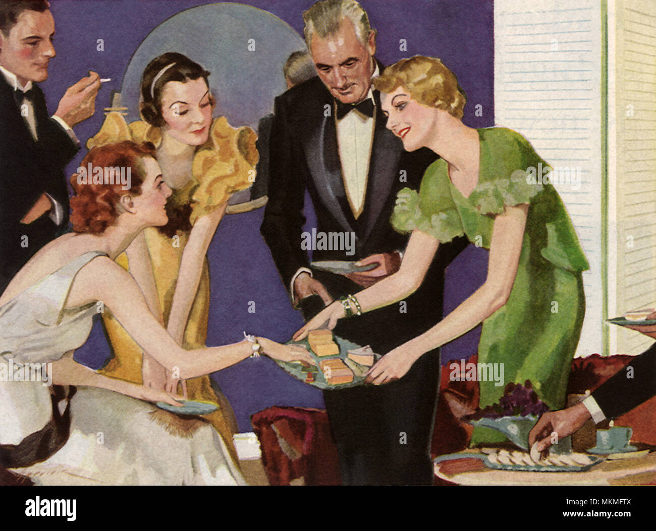 Cocktail Party Guests Stock Photo - Alamy