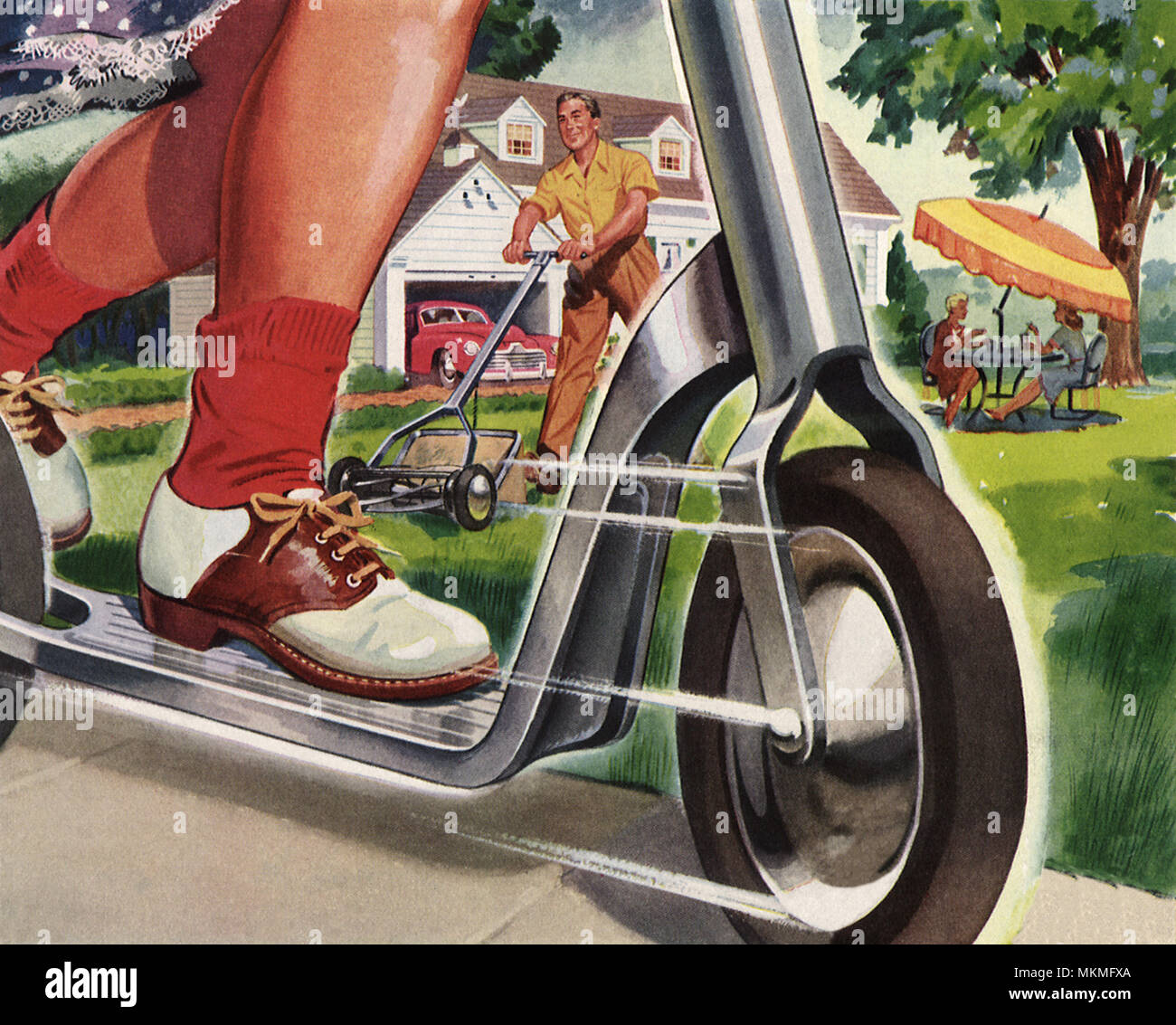 Scooter Racing By Stock Photo - Alamy