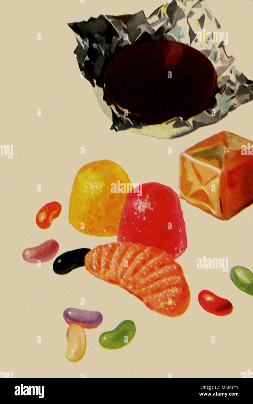 Vintage candy wrapper hi-res stock photography and images - Alamy