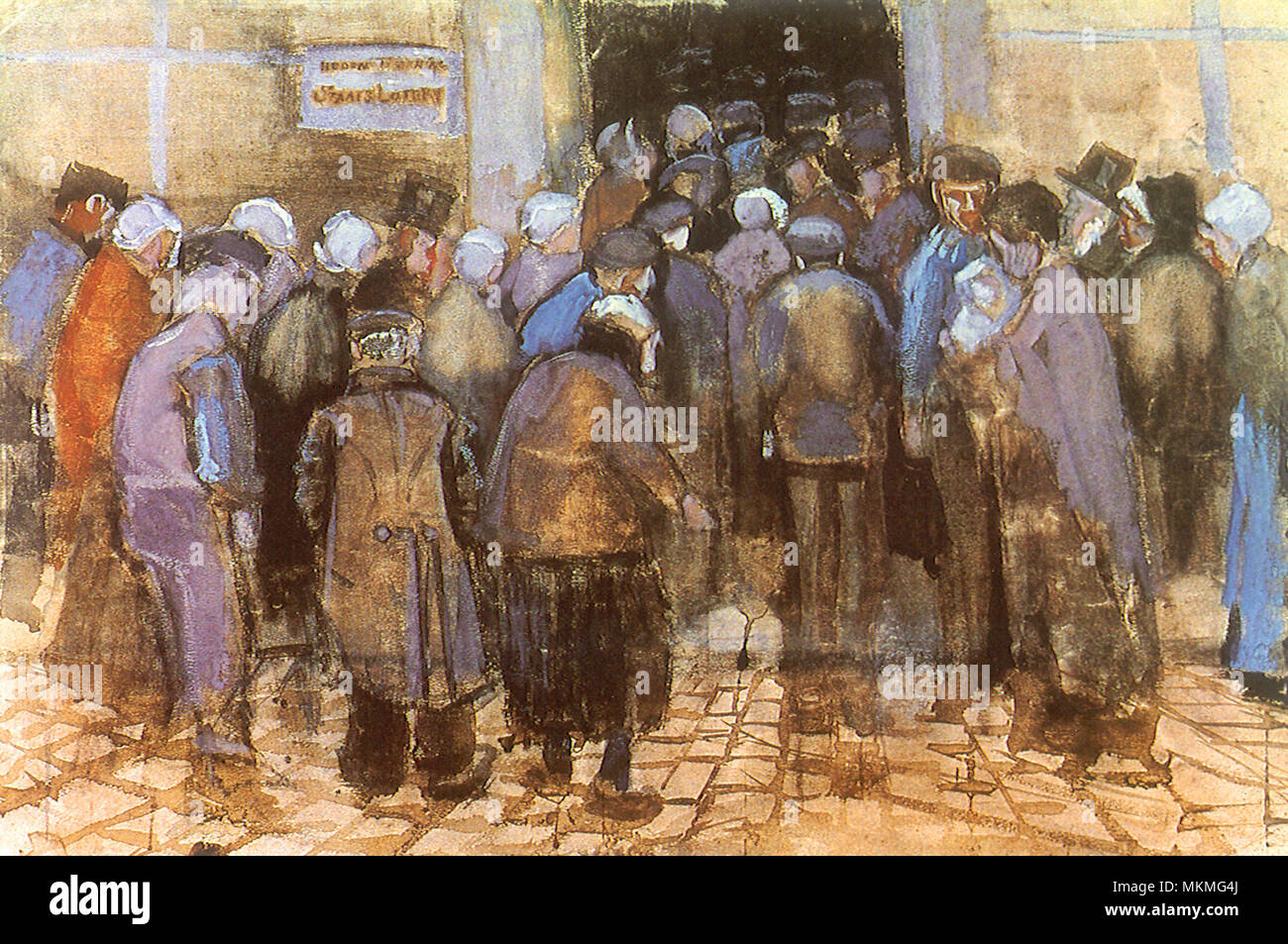 Queuing crowd hi-res stock photography and images - Alamy