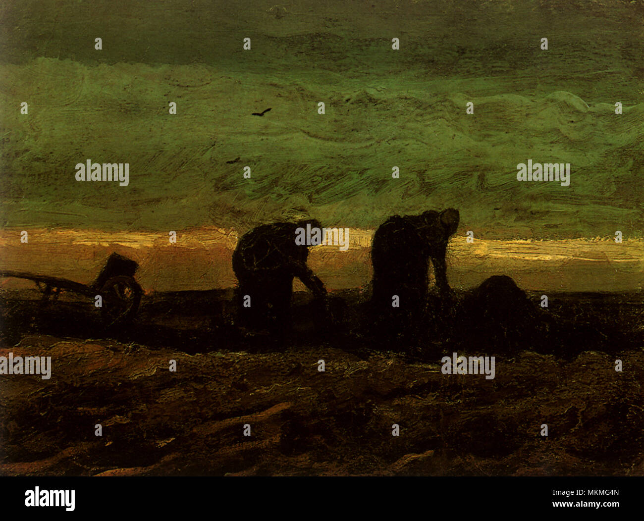 Two Peasant Women in the Peat Field Stock Photo - Alamy