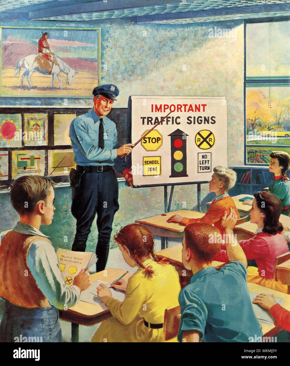 School safety poster children hi-res stock photography and images - Alamy