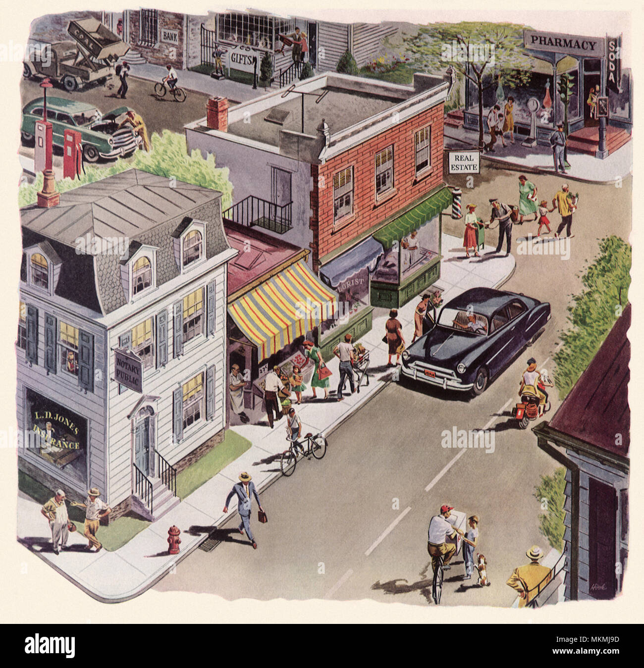 Main Street, U.S.A Stock Photo - Alamy