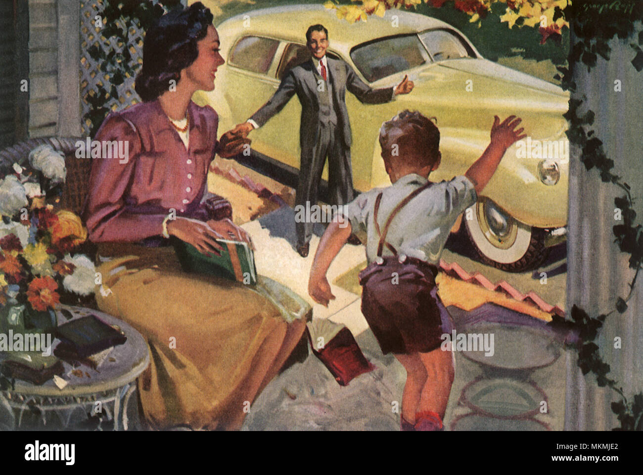 He arrived home hi-res stock photography and images - Alamy