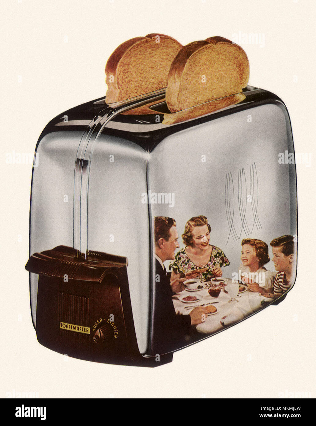 Reflection in Toaster Stock Photo - Alamy