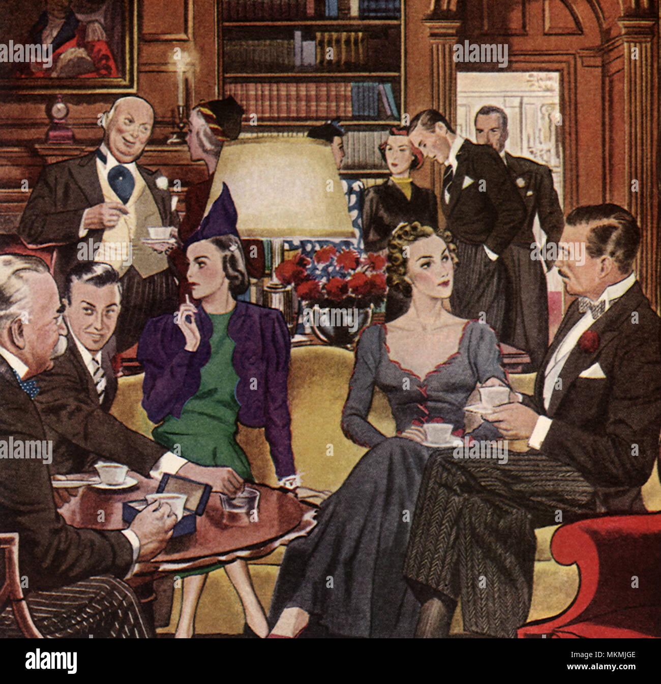 A Social Tea Stock Photo - Alamy