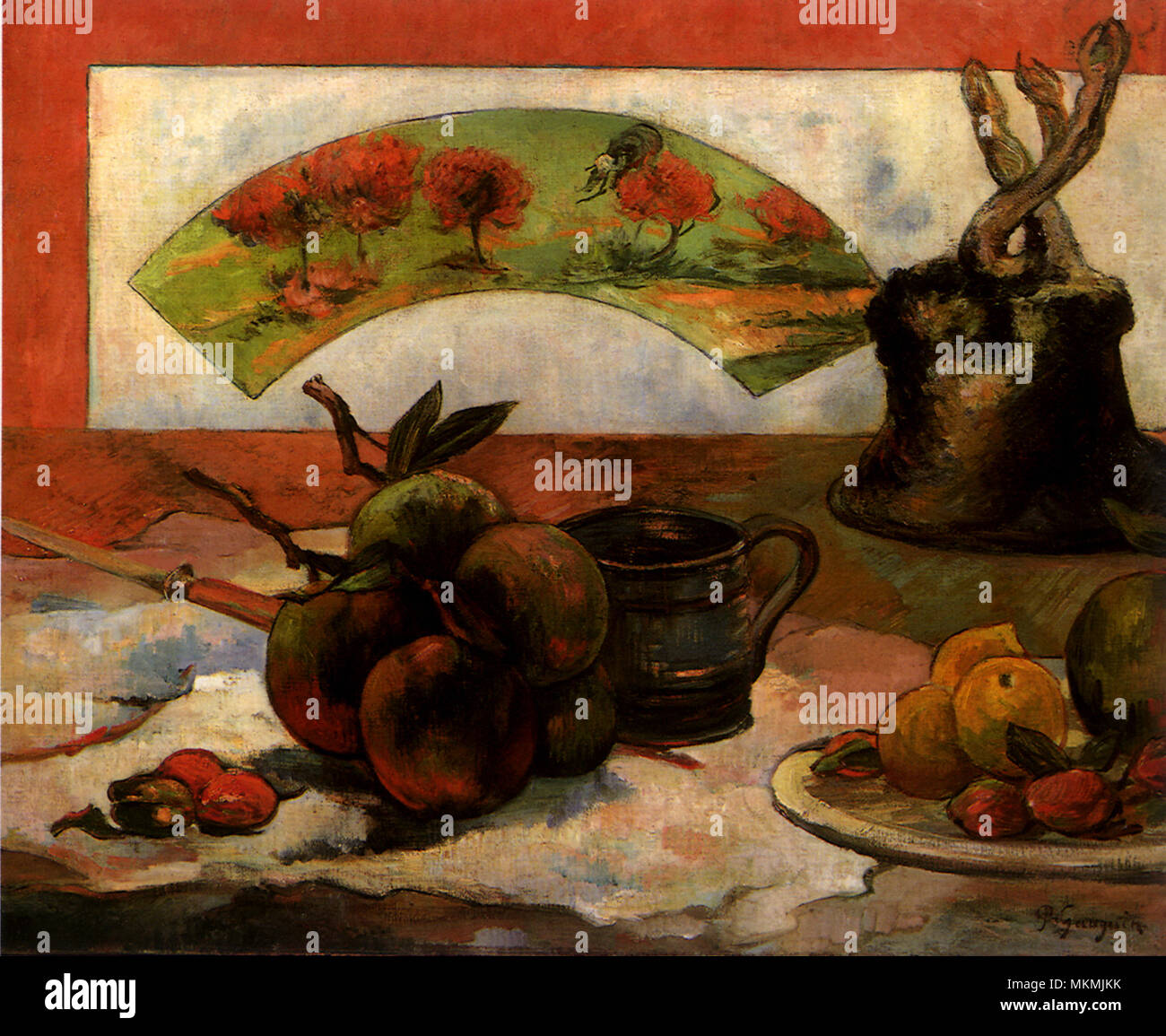 Still Life with Fan Stock Photo - Alamy