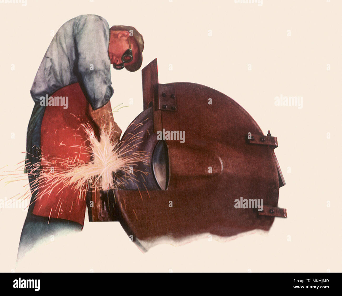 Working on Machine Stock Photo - Alamy