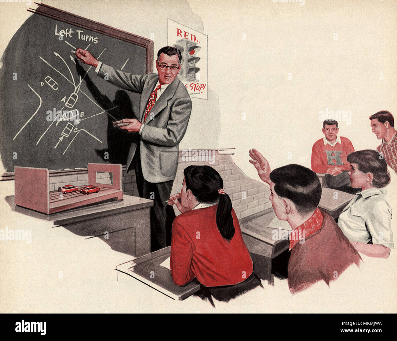 Driver's Ed Class Stock Photo - Alamy