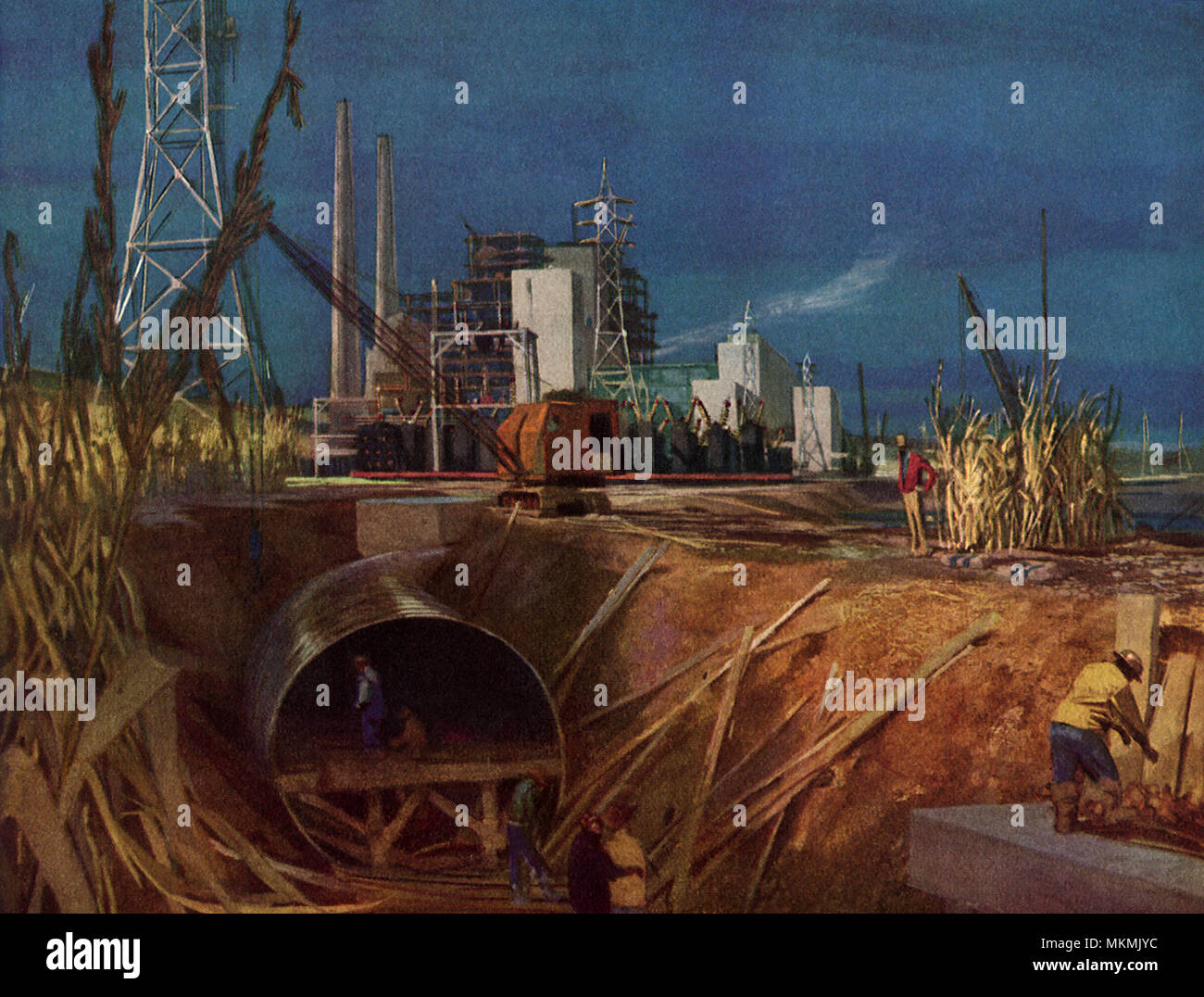 Vintage electric plant hi-res stock photography and images - Alamy
