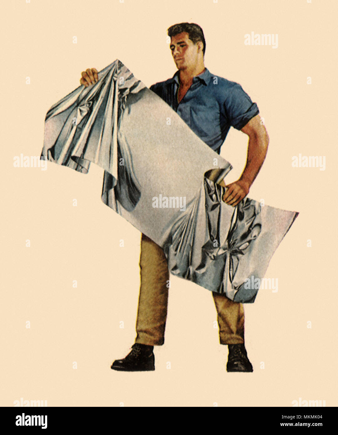Vintage industrial worker illustration hi-res stock photography and ...
