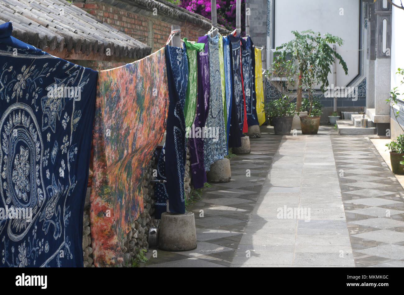 Batik Village near Dali, China Stock Photo - Alamy
