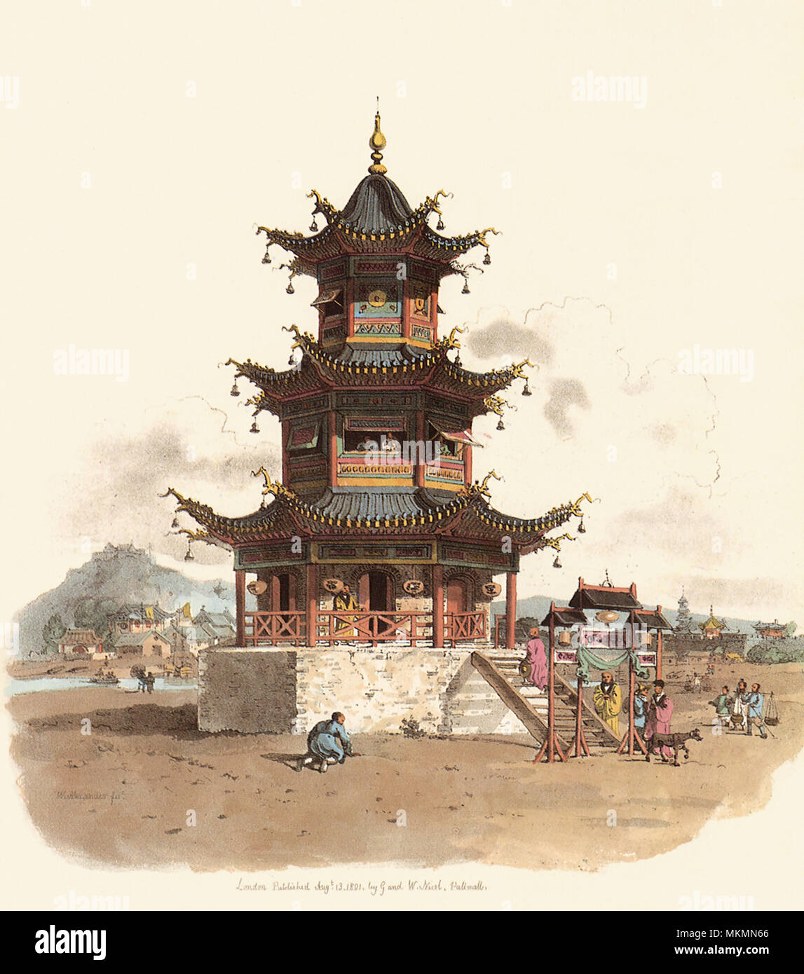 Chinese Pagoda Temple Stock Photo - Alamy