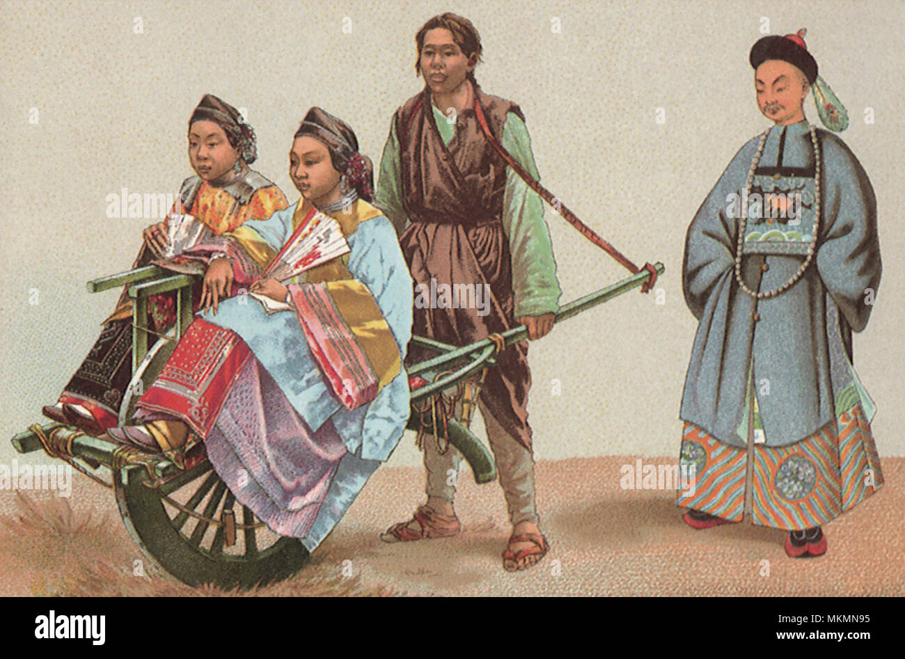 Peasant Wheeling Women Stock Photo - Alamy