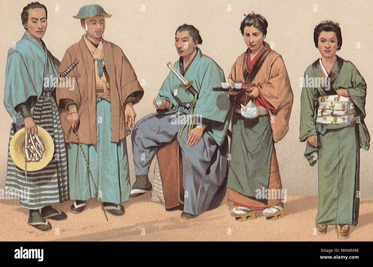 Middle Class Japanese Stock Photo - Alamy