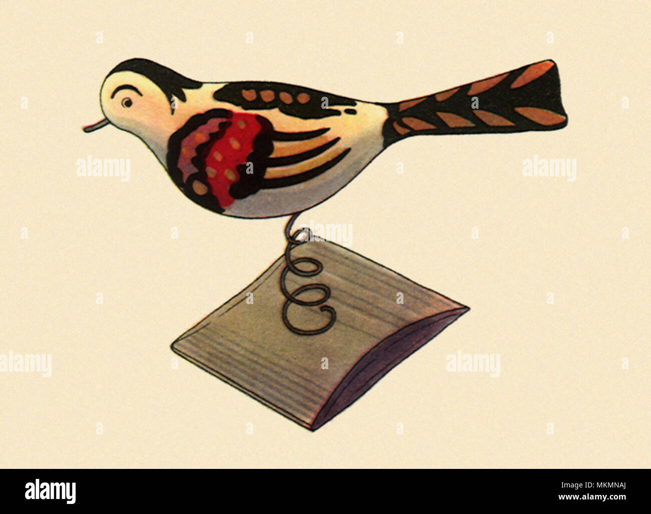 Painted Toy Finch Stock Photo - Alamy