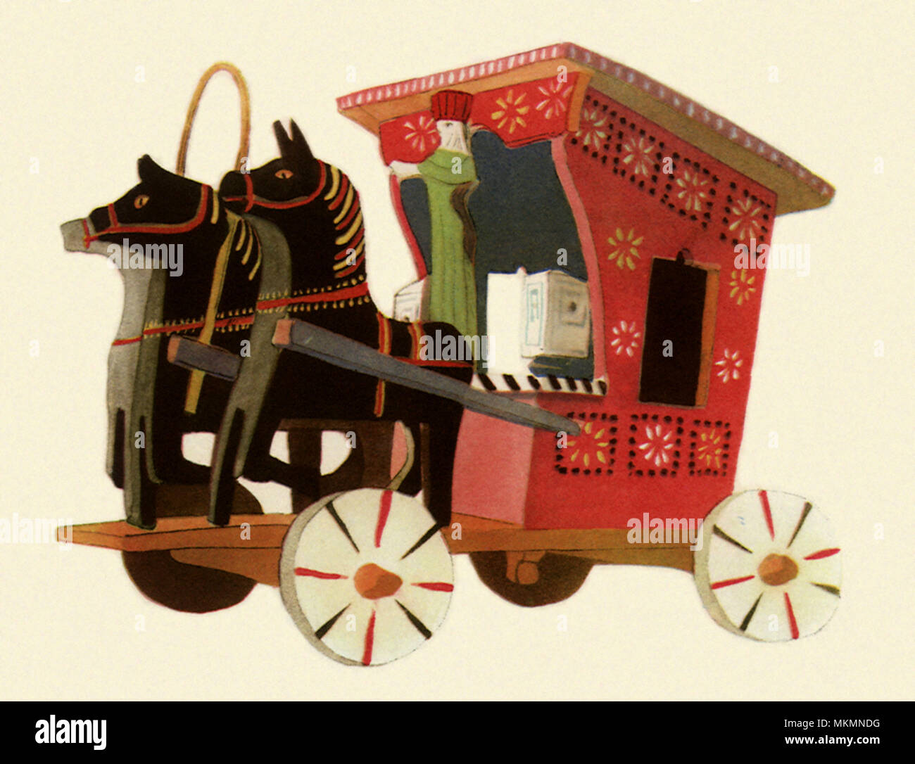 Russian Toy Carriage Stock Photo - Alamy