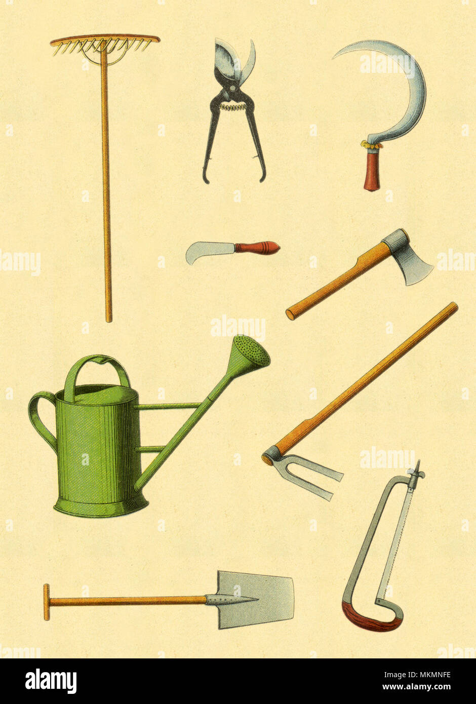 Gardening Tools Illustration High Resolution Stock Photography and ...