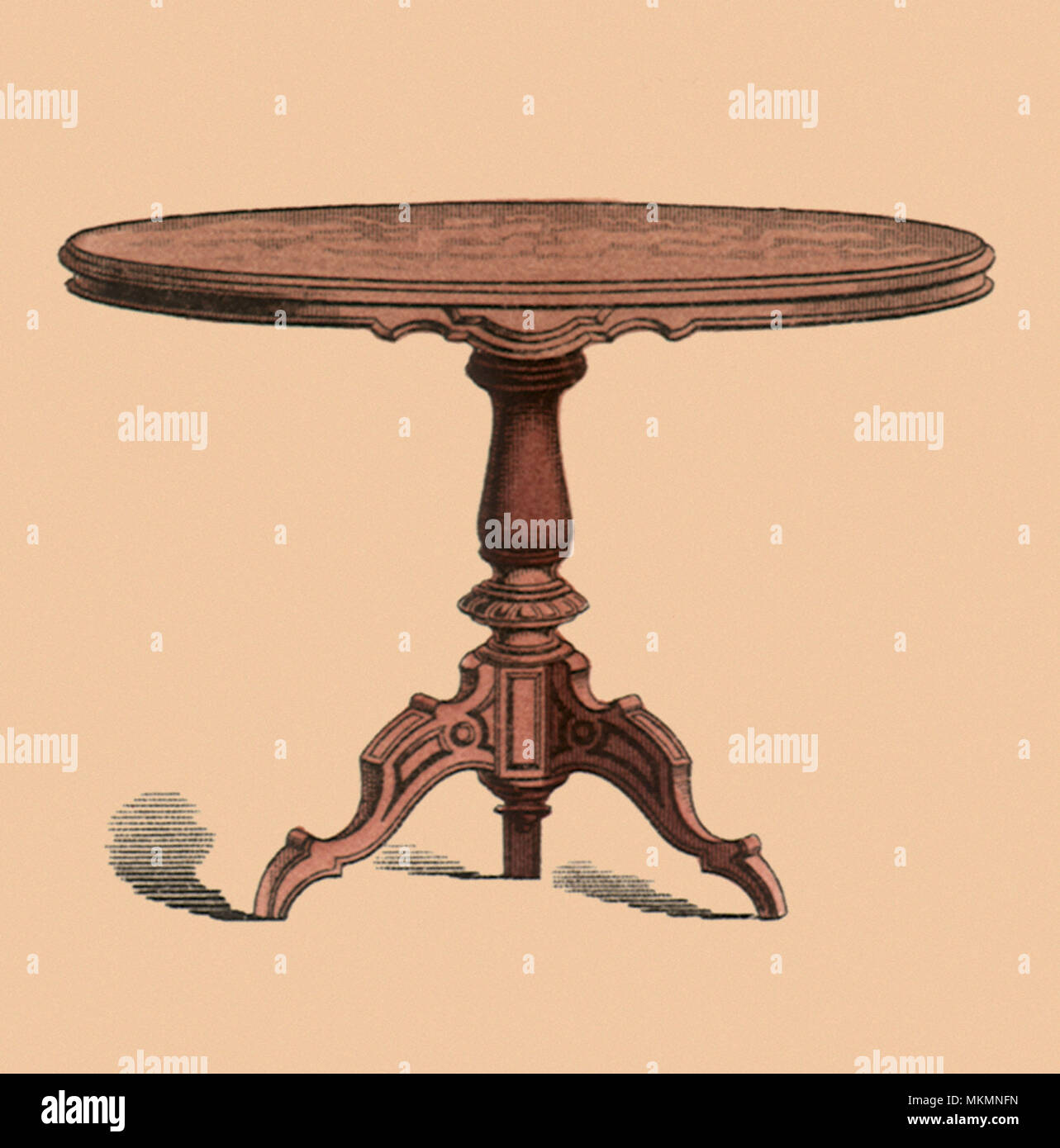 Small Round Table Stock Photo - Alamy