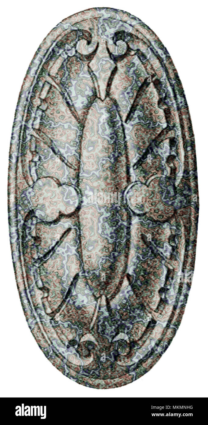 Trefoil and Iris Element Stock Photo - Alamy