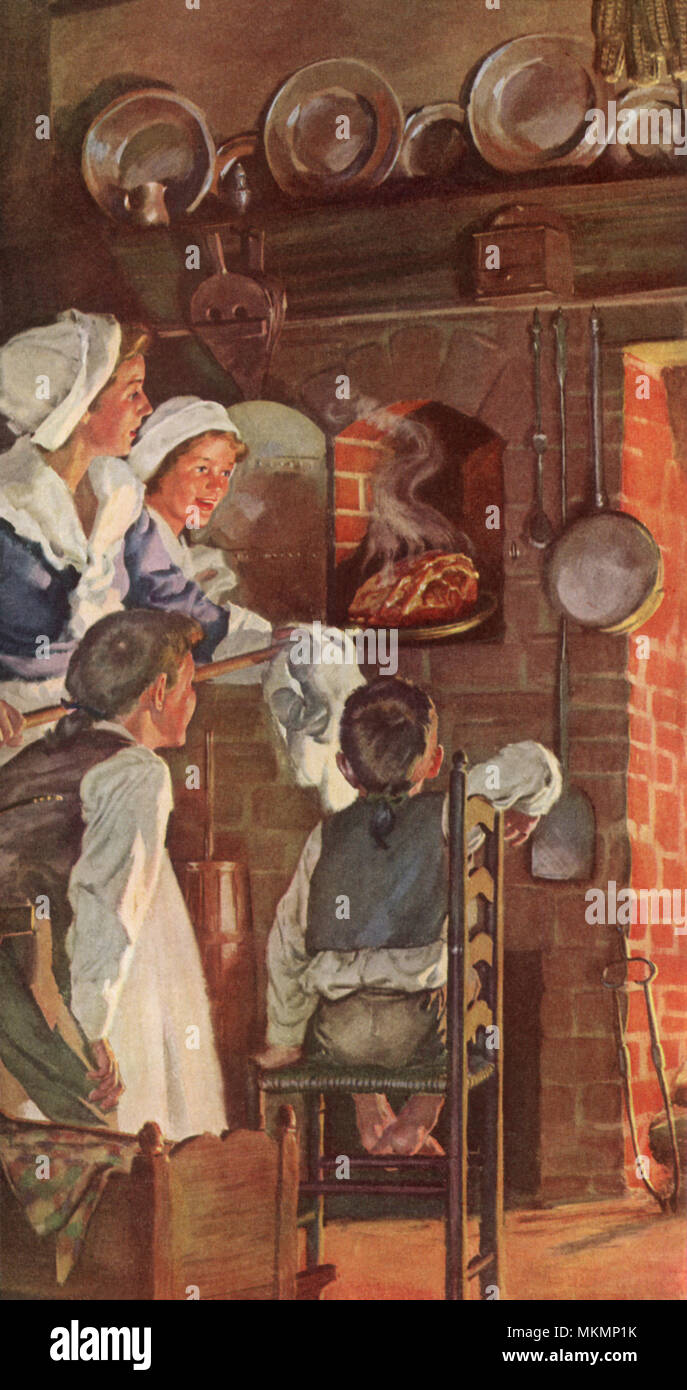 Colonial Family Illustration High Resolution Stock Photography and ...