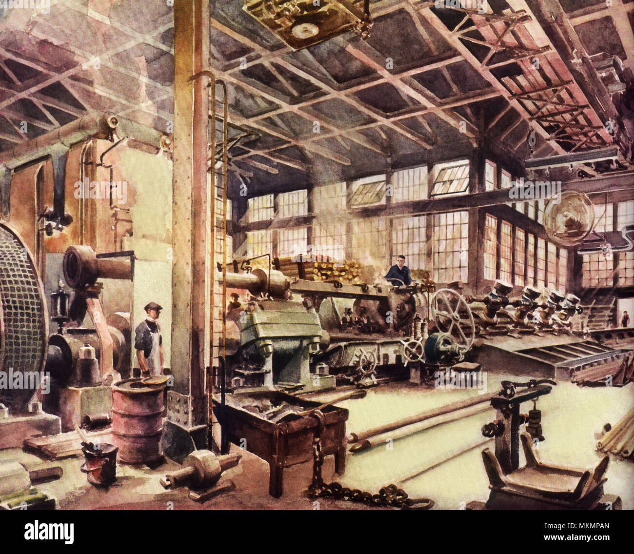 Vintage mill workers hi-res stock photography and images - Alamy