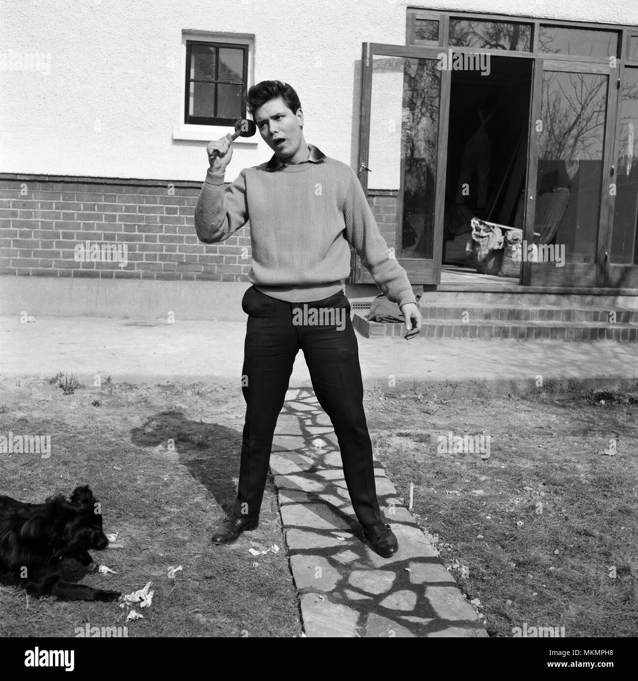 Cliff Richard pictured at his new house in Winchmore Hill, North London ...