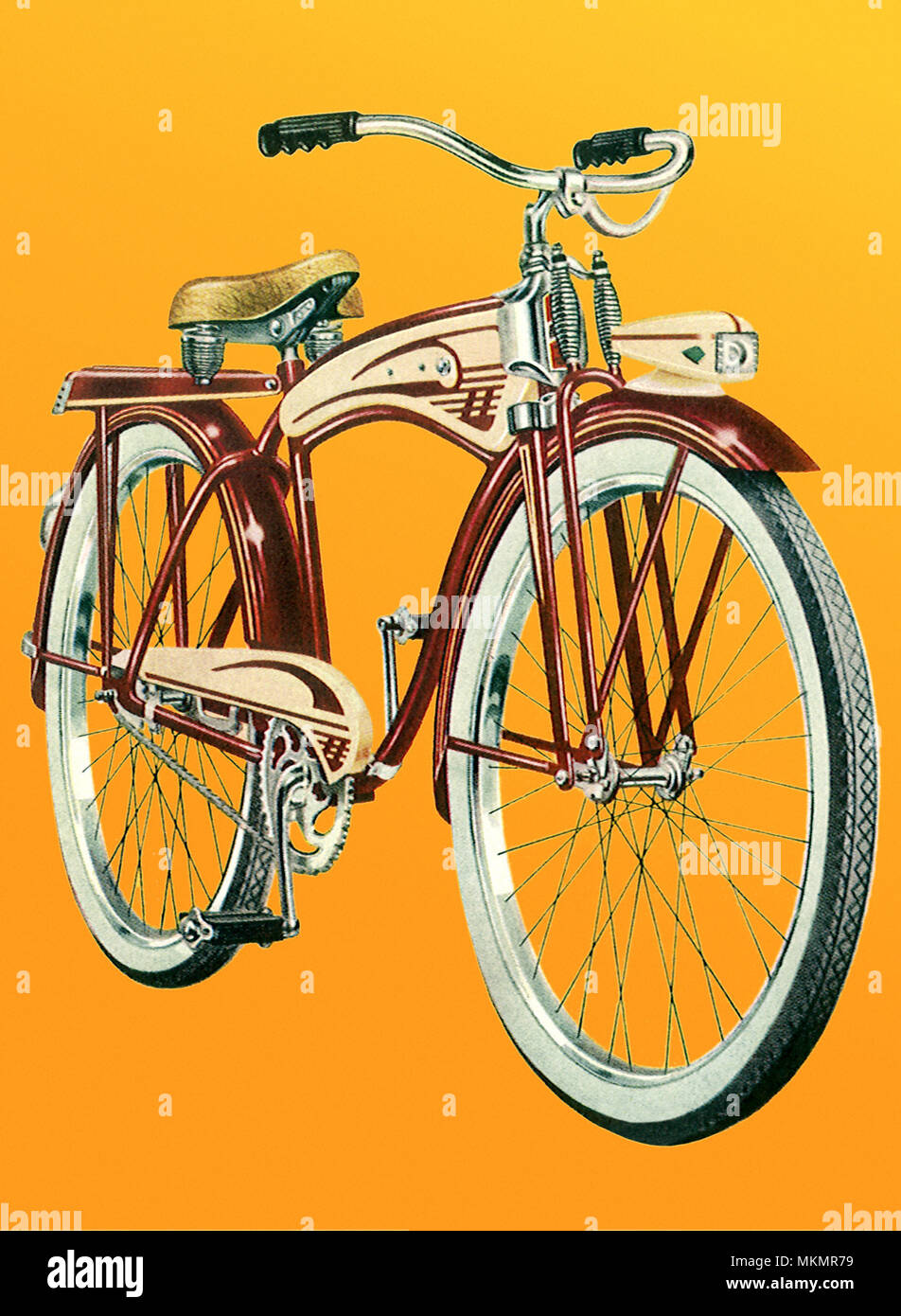 Classic red bicycle hi-res stock photography and images - Alamy