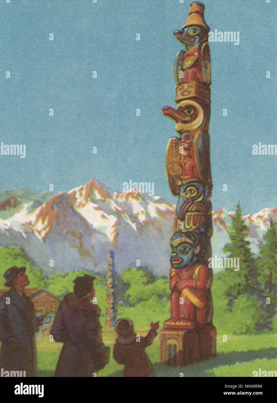 Alaskan Totem Pole Stock Photo - Alamy