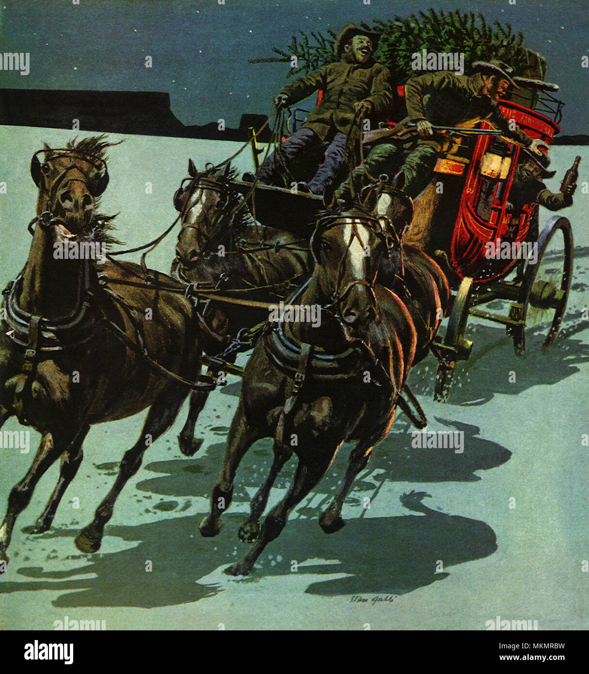 Carriage in Snow Stock Photo - Alamy