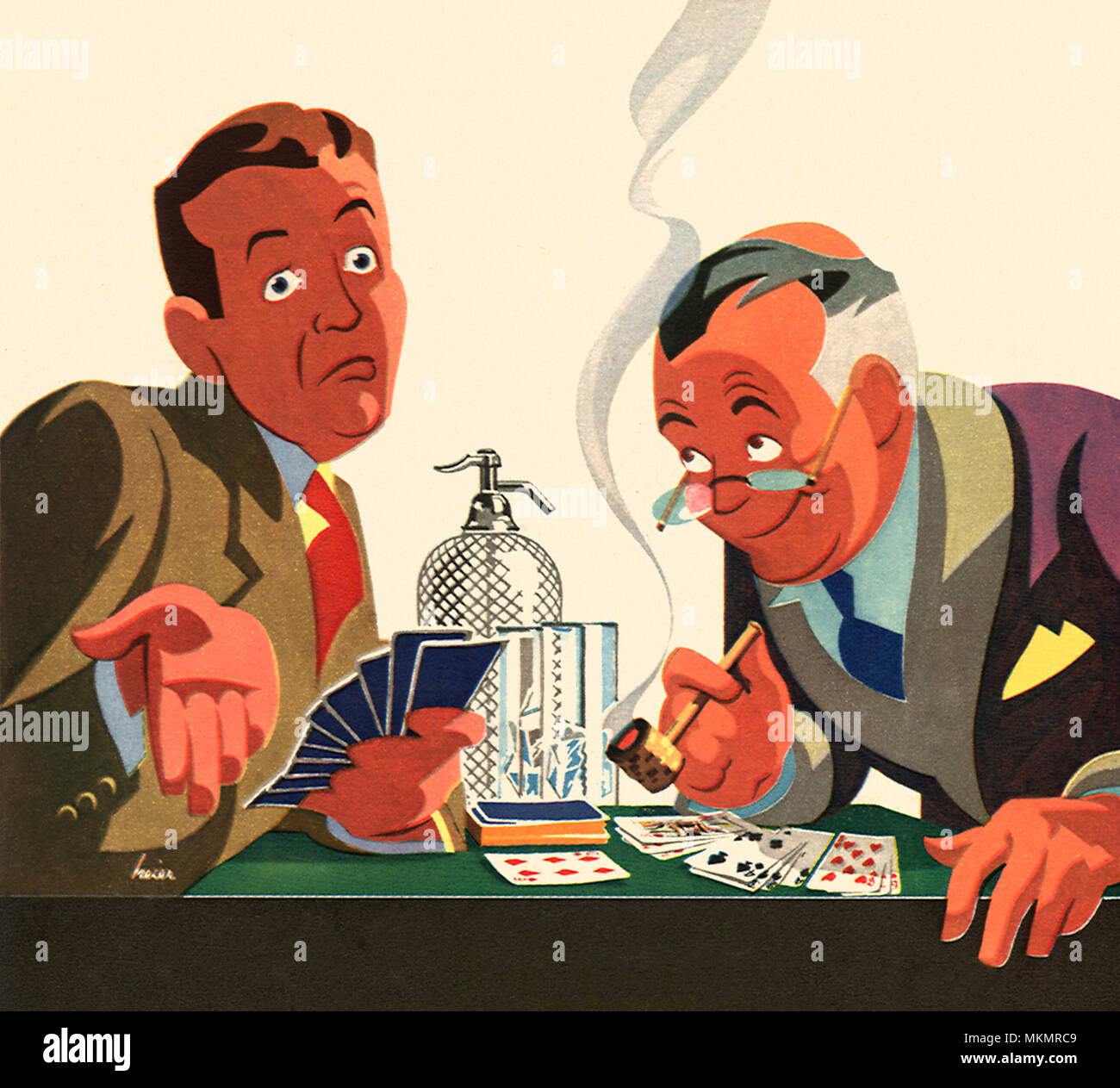 Men Playing Poker Stock Photo - Alamy