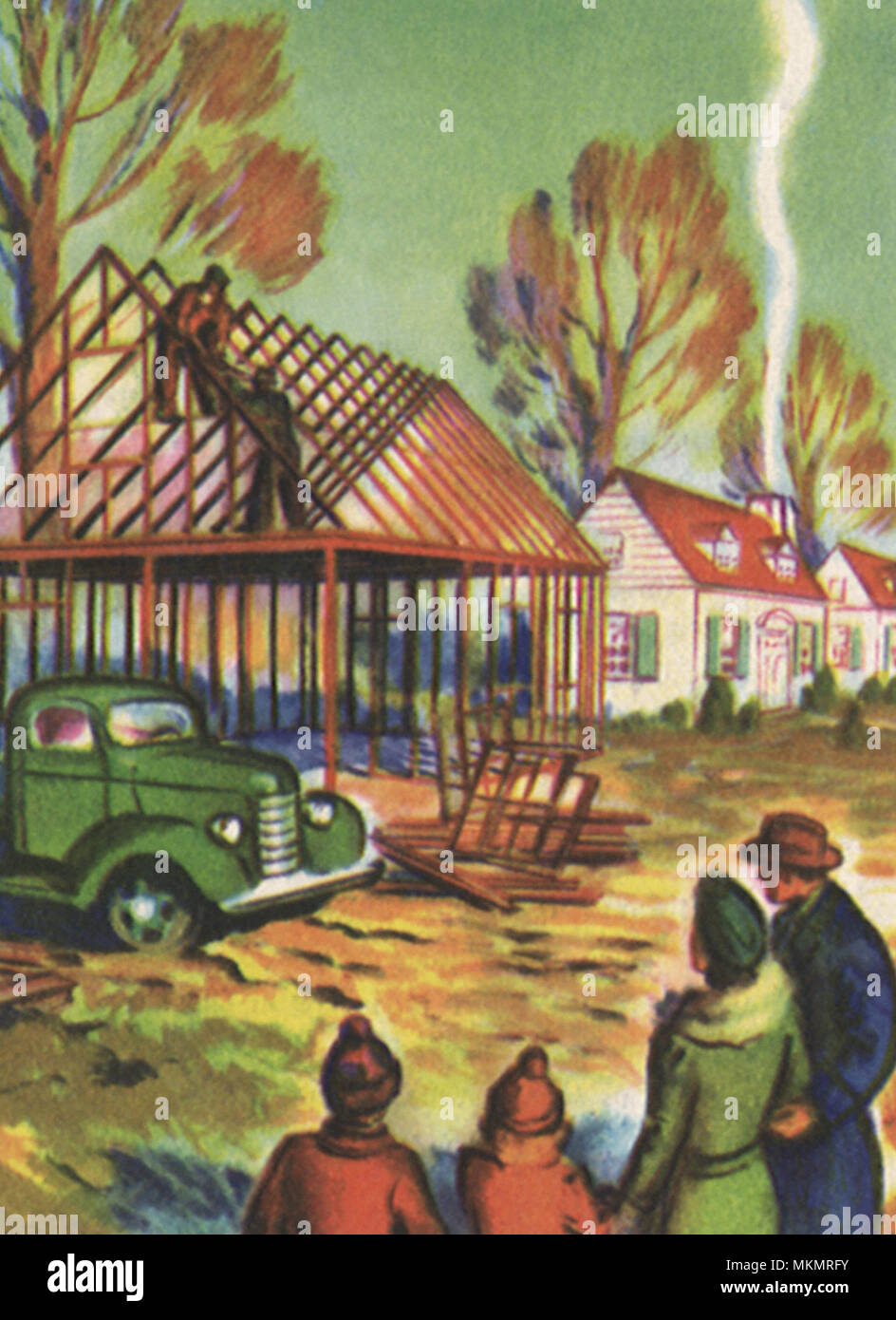 Vintage home construction hi-res stock photography and images - Alamy